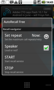 AutoRecall - автодозвон для Android | Droider.ru